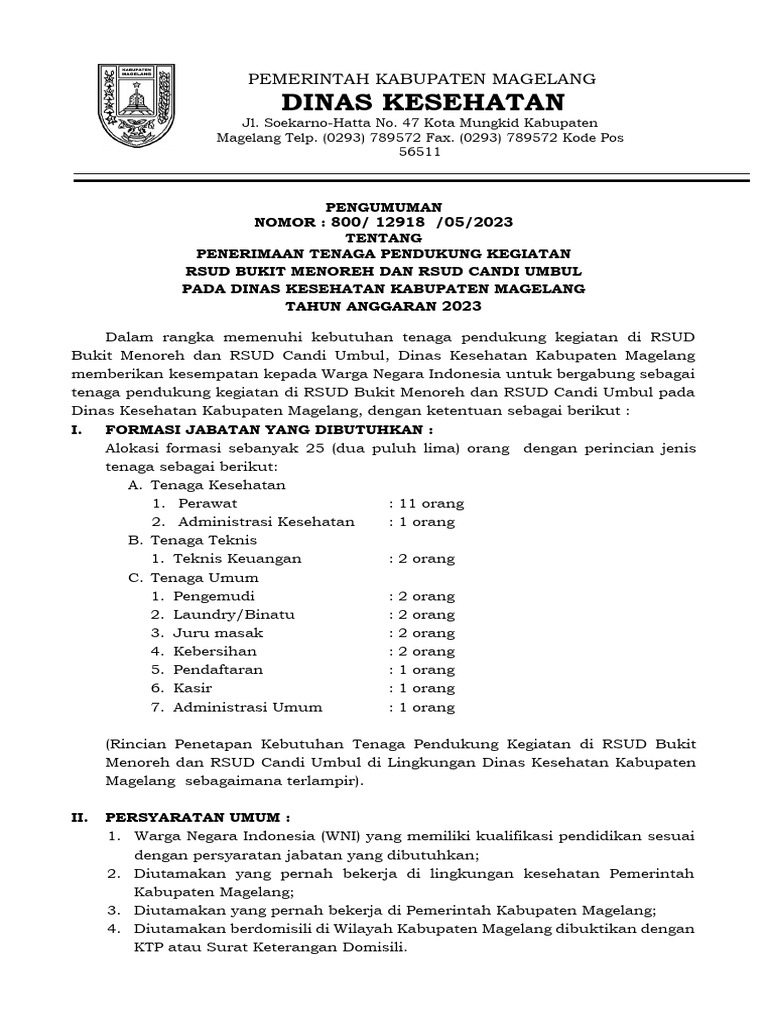 PENGUMUMAN_Rekrut_RSBM_RSCU | PDF