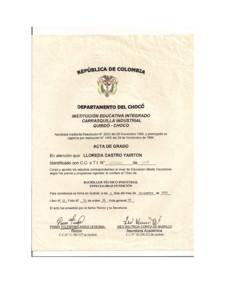 Certificados Academicos | PDF