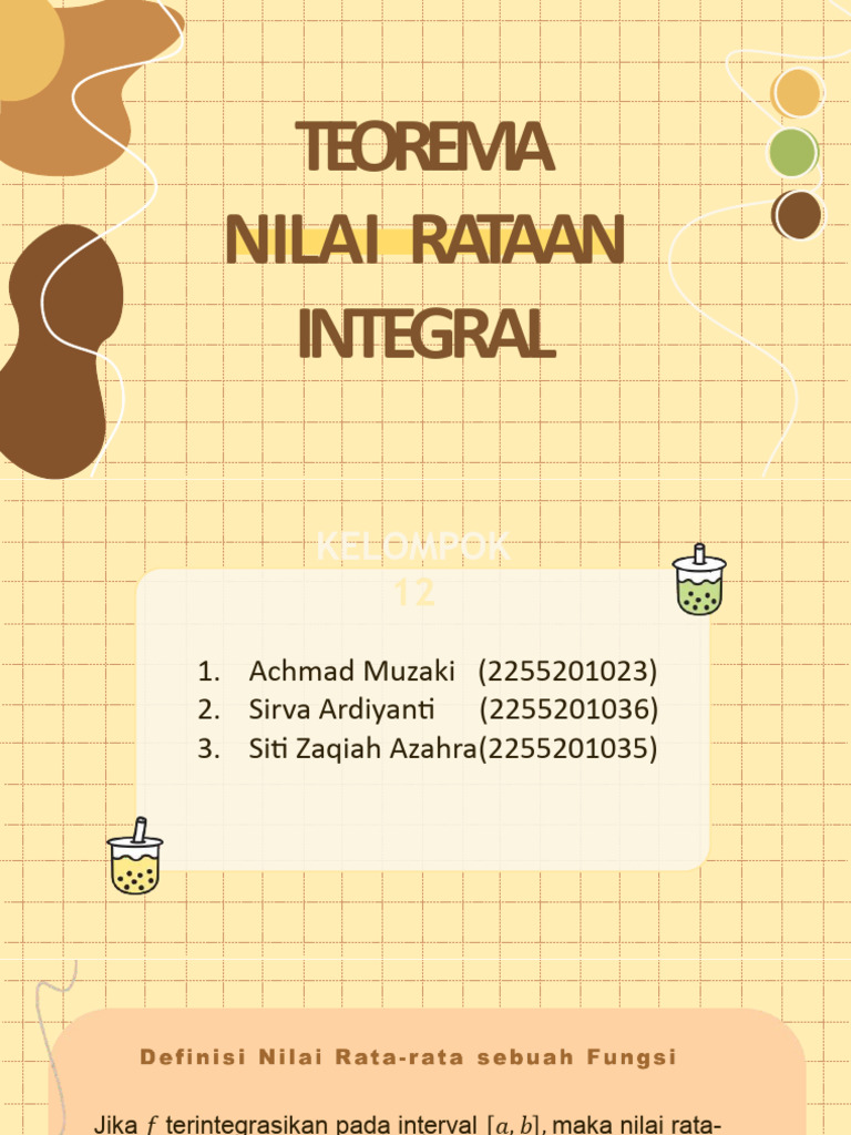 Teorema Nilai Rataan Integral | PDF