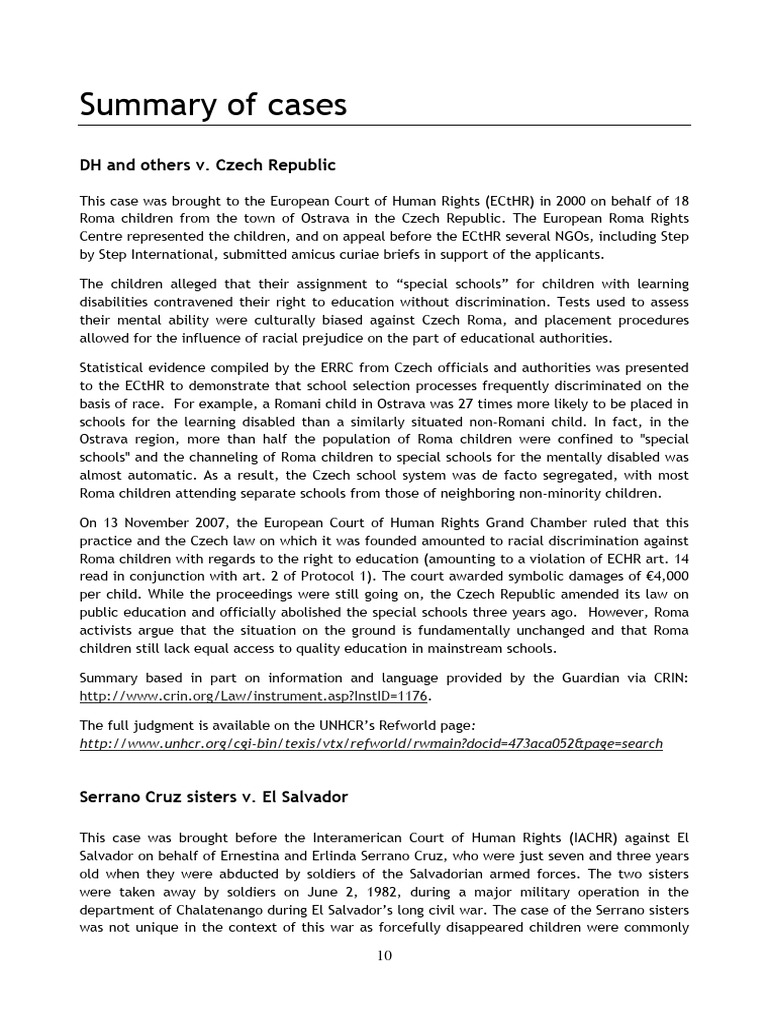 Free Case Summary Template 2 | PDF