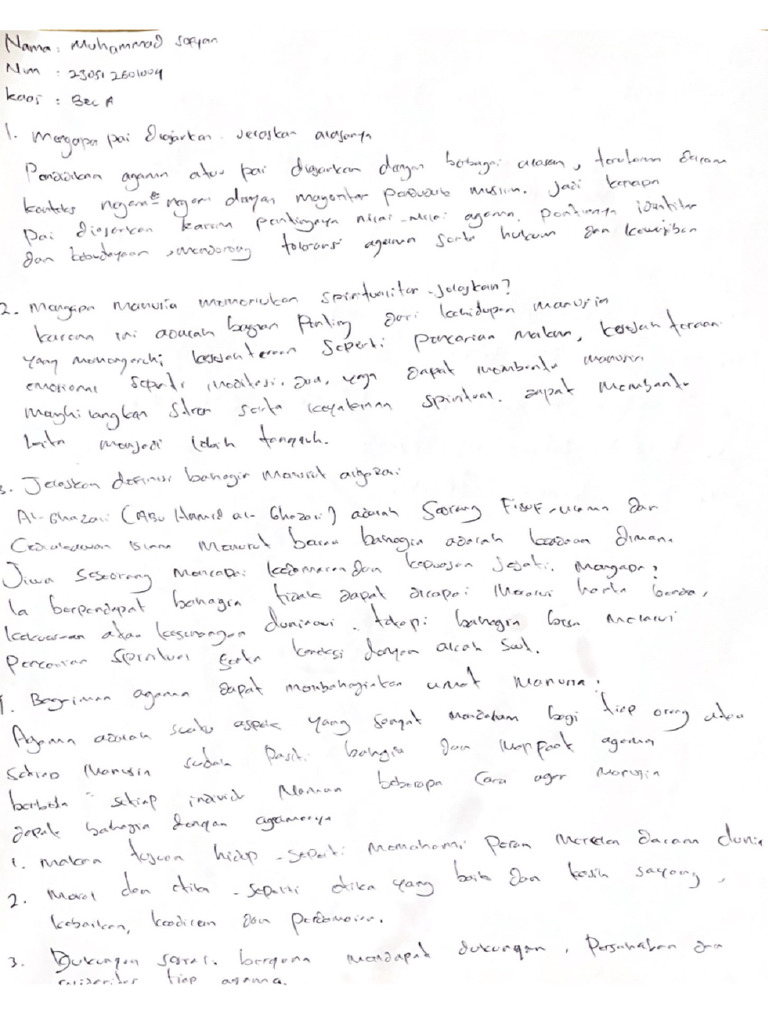 MID PAI (Muhammad Sofyan) | PDF