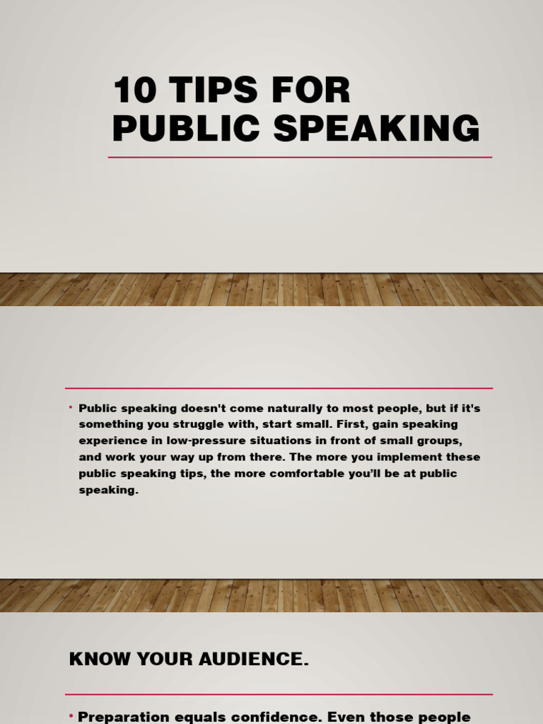 10 Tips For Public Speaking 27 Mei 2023 | PDF | Public Speaking | Human ...