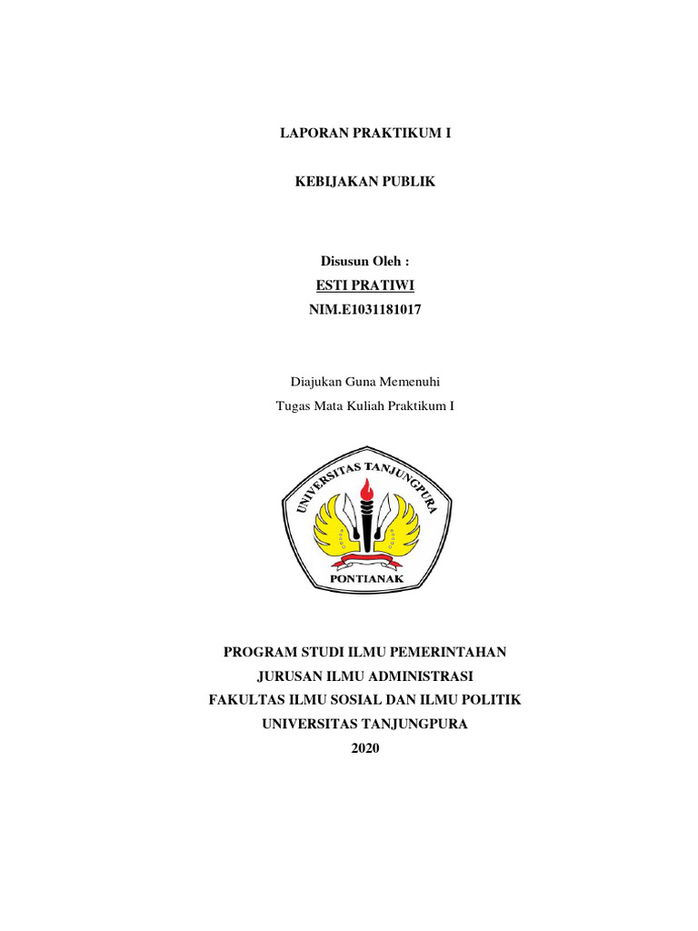 Laporan Praktikum I Esti - 2 | PDF