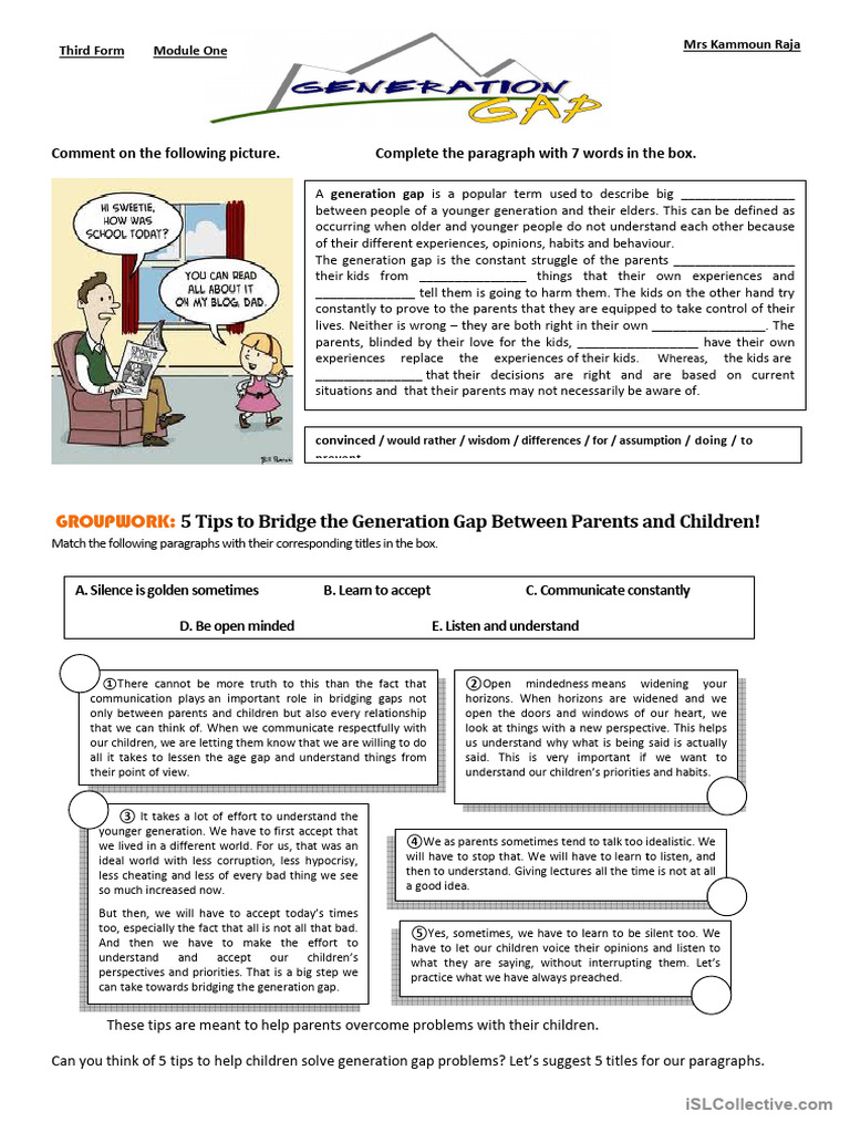 Generation Gap | PDF