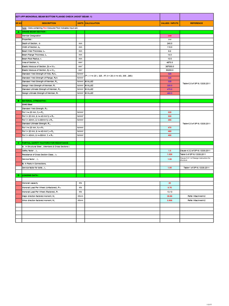 Monorail Beam Additional check_HB1 | PDF | Classical Mechanics ...