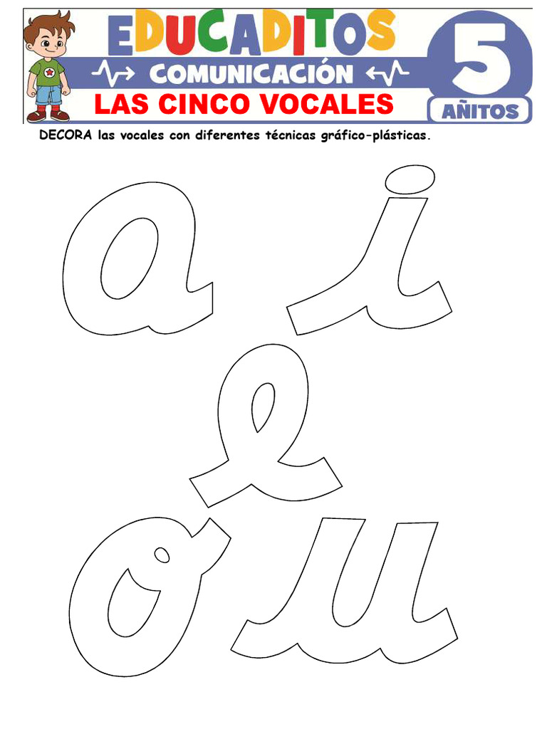 Las-Cinco-Vocales-para-Ninos-de-5-anos | PDF