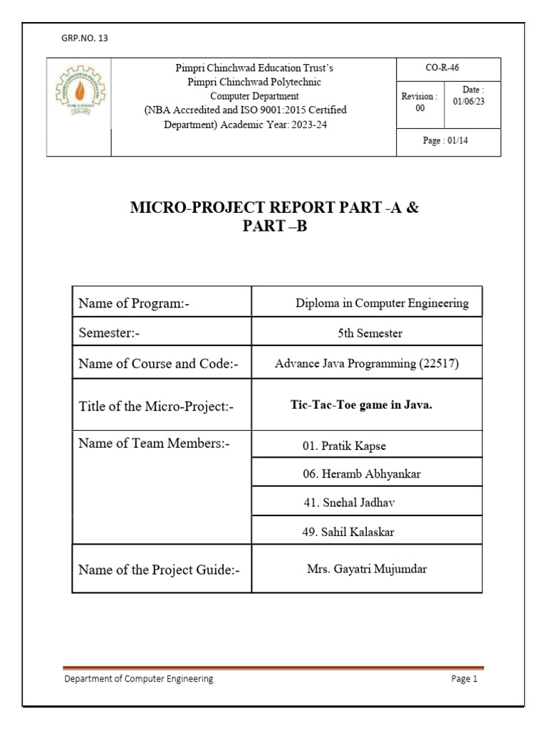 Microproject Ajp | PDF