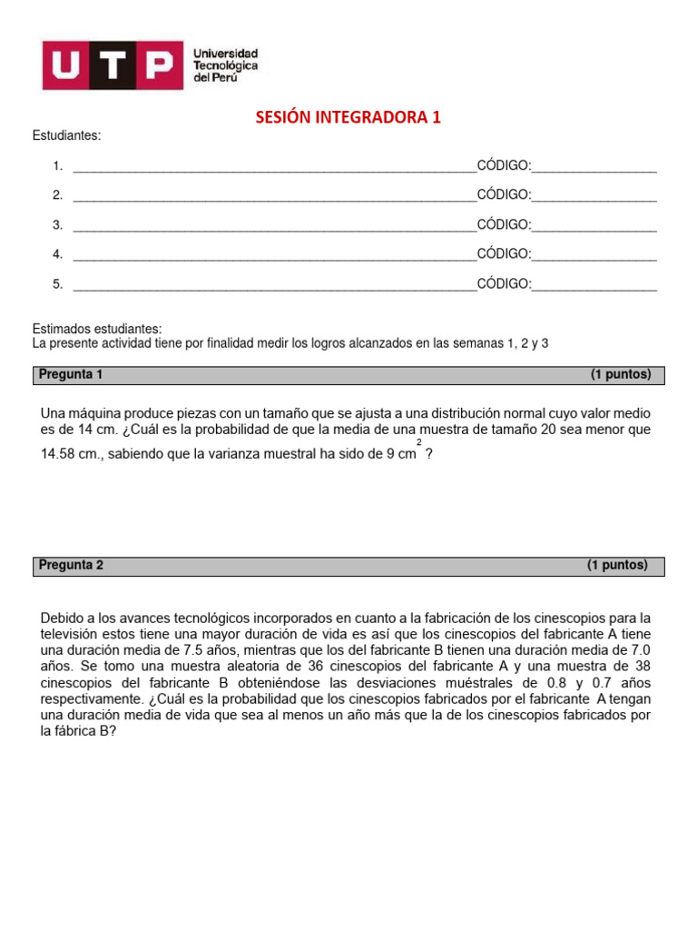 Ejercio Semana4 | PDF | Muestreo (Estadísticas) | Desviación Estándar