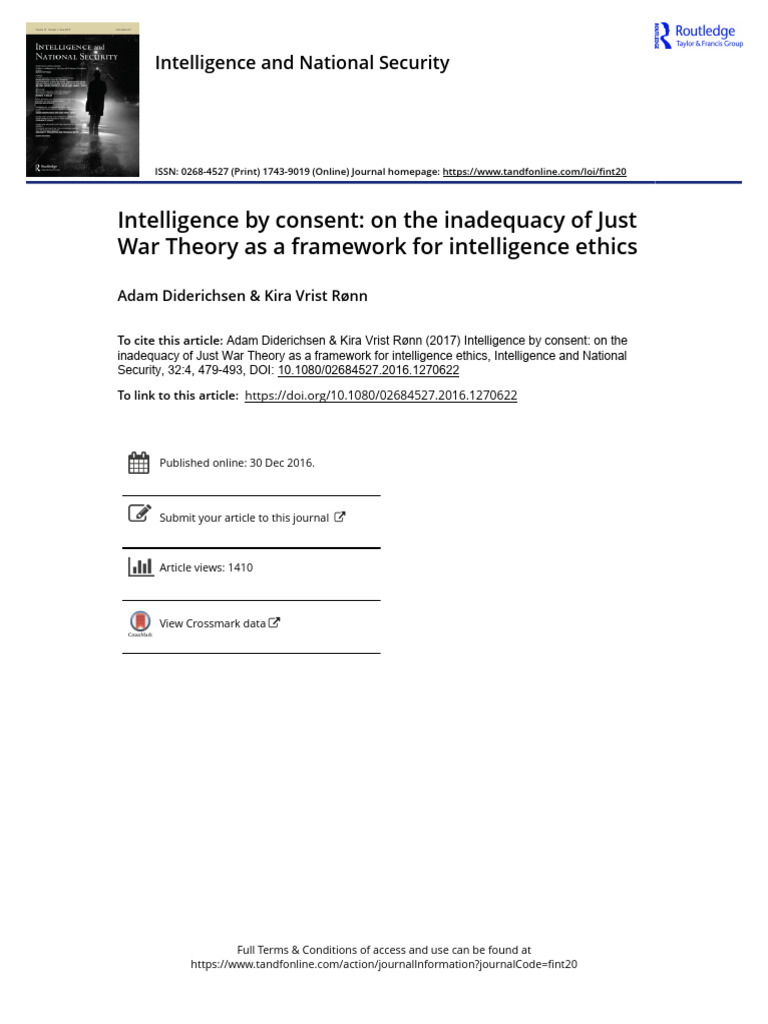 Diderichsen 2016 | PDF | Police | Reason