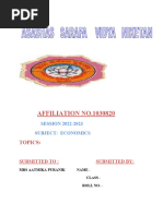 Economics Project Cover Page Design | PDF