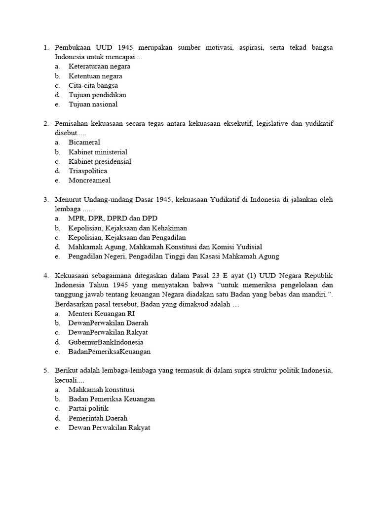 Soal Uas KWN Ahb Tingkat I | PDF