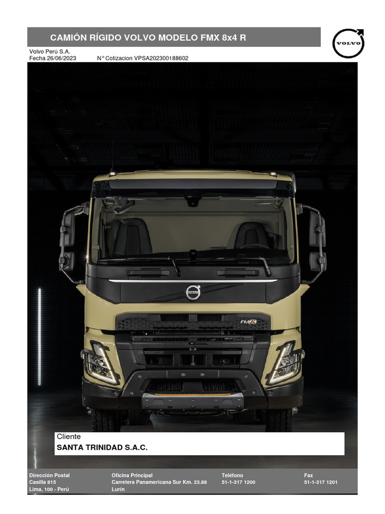 FMX 8X4 R 20+34 12X24 - Euro 5 - Vpsa202300188602 | PDF | Negocios | Finanzas y dinero