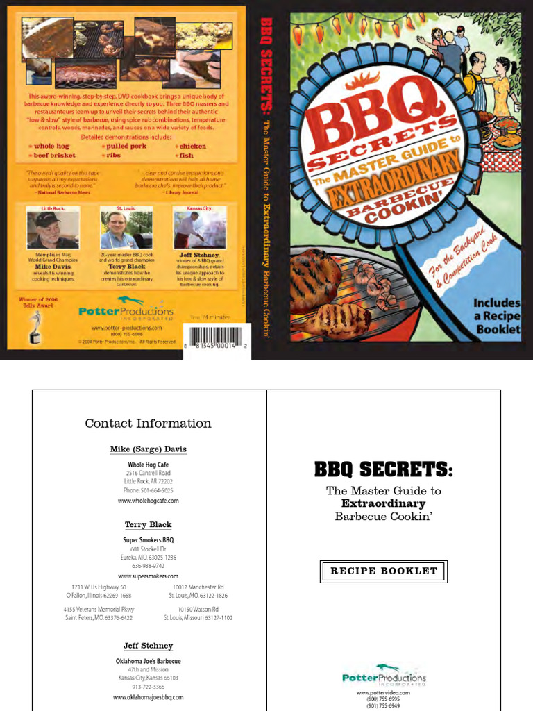 BBQ Secrets The Master Guide To Extraordinary Barbecue Recipe Booklet | PDF