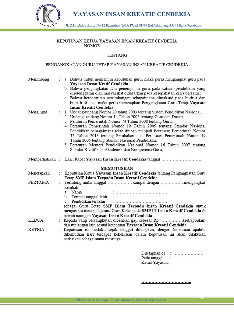 kop surat yayasan | PDF