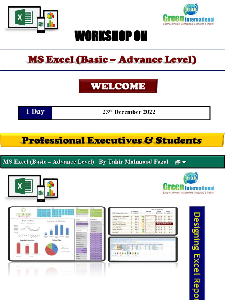 Green International | PDF | Microsoft Excel | Computing