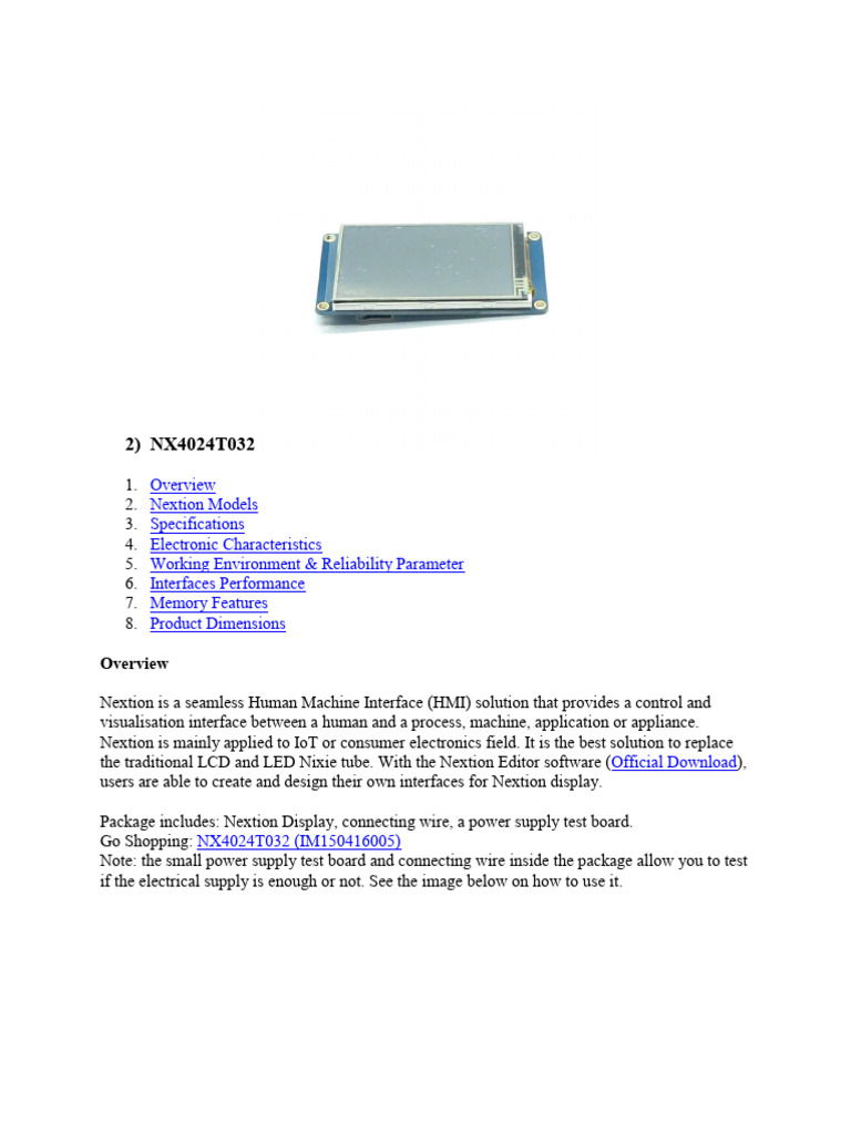 Nextion Hmi TFT 3 2 Inch LCD Intelligent Display | Download Free PDF | User Interface | Computer ...