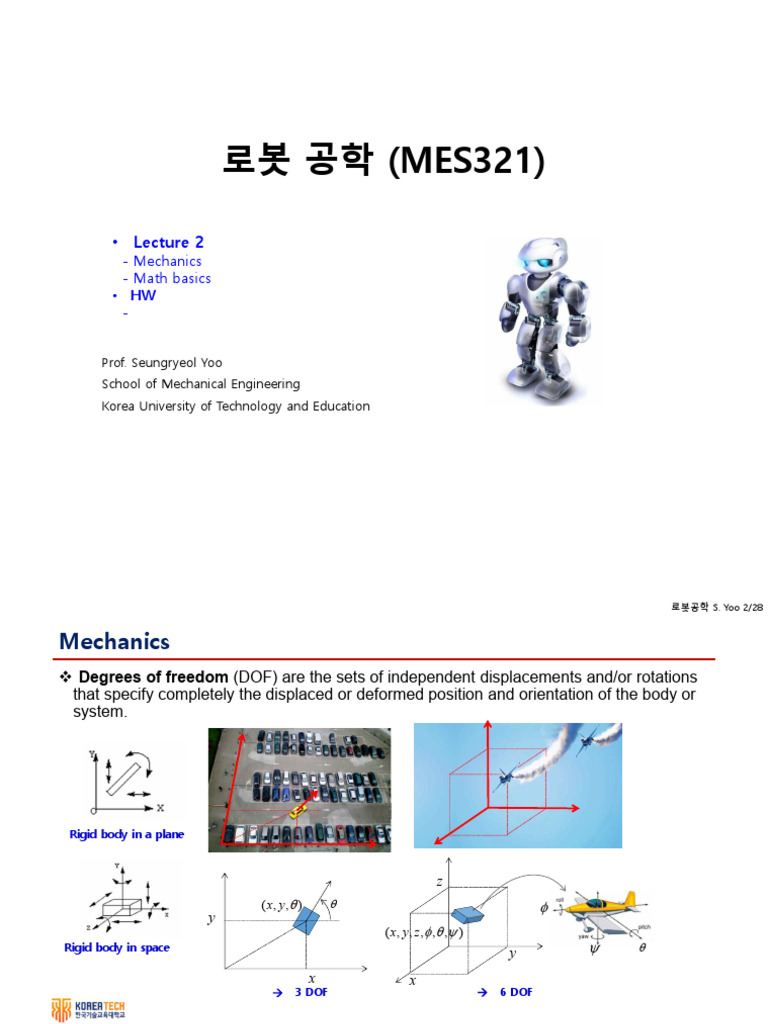 Lec 2 Robotics Manipulator Basics | PDF