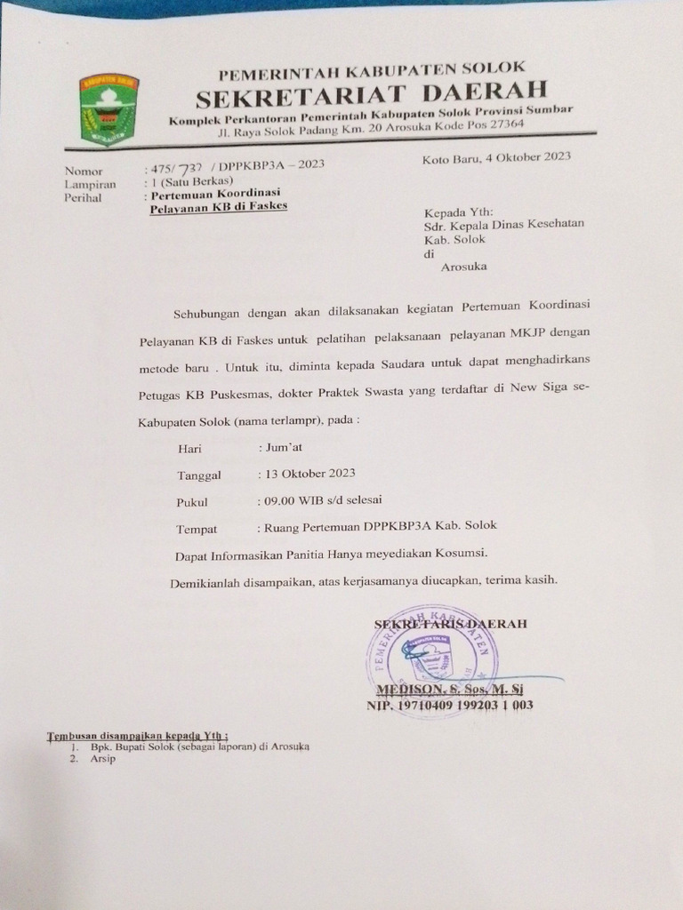 Contoh Surat MOU | PDF