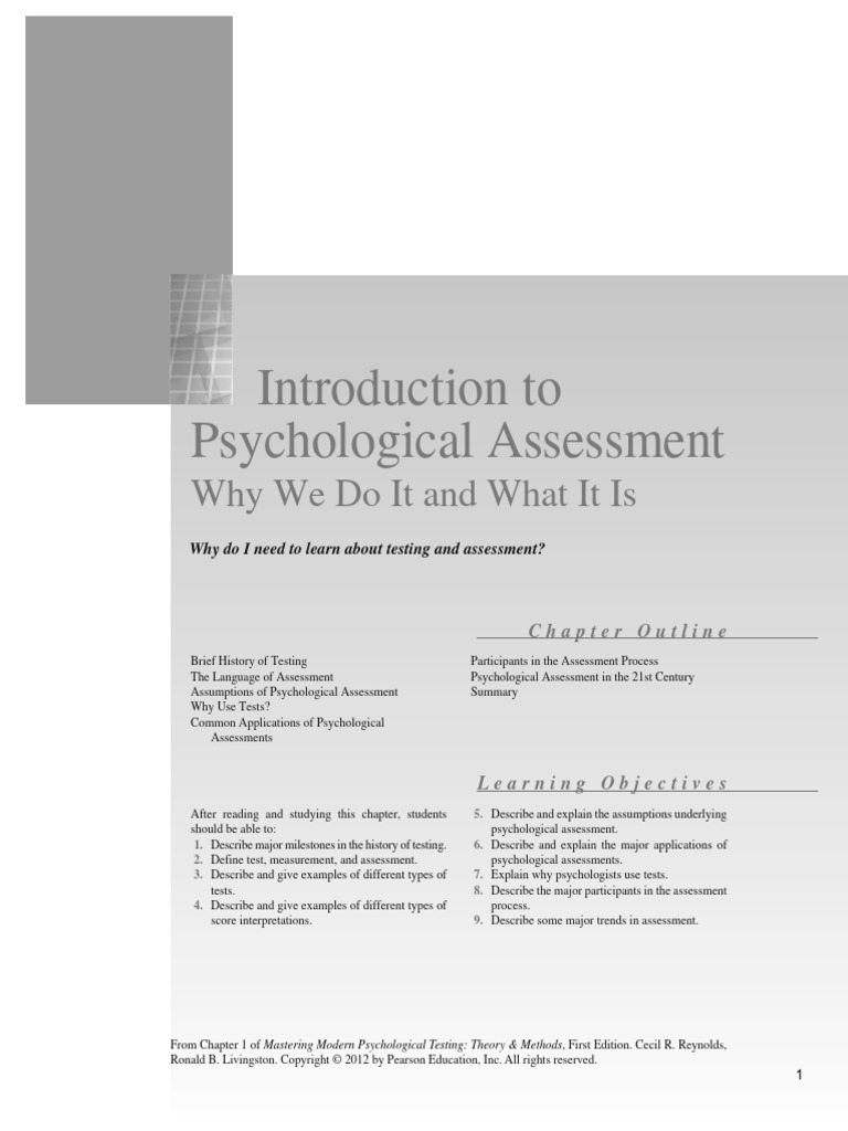Mastering Modern Psychological Testing Theory Methods | PDF ...