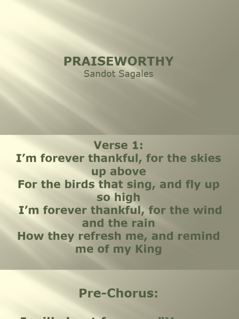 PRAISEWORTHY | PDF | Art | Religion & Spirituality