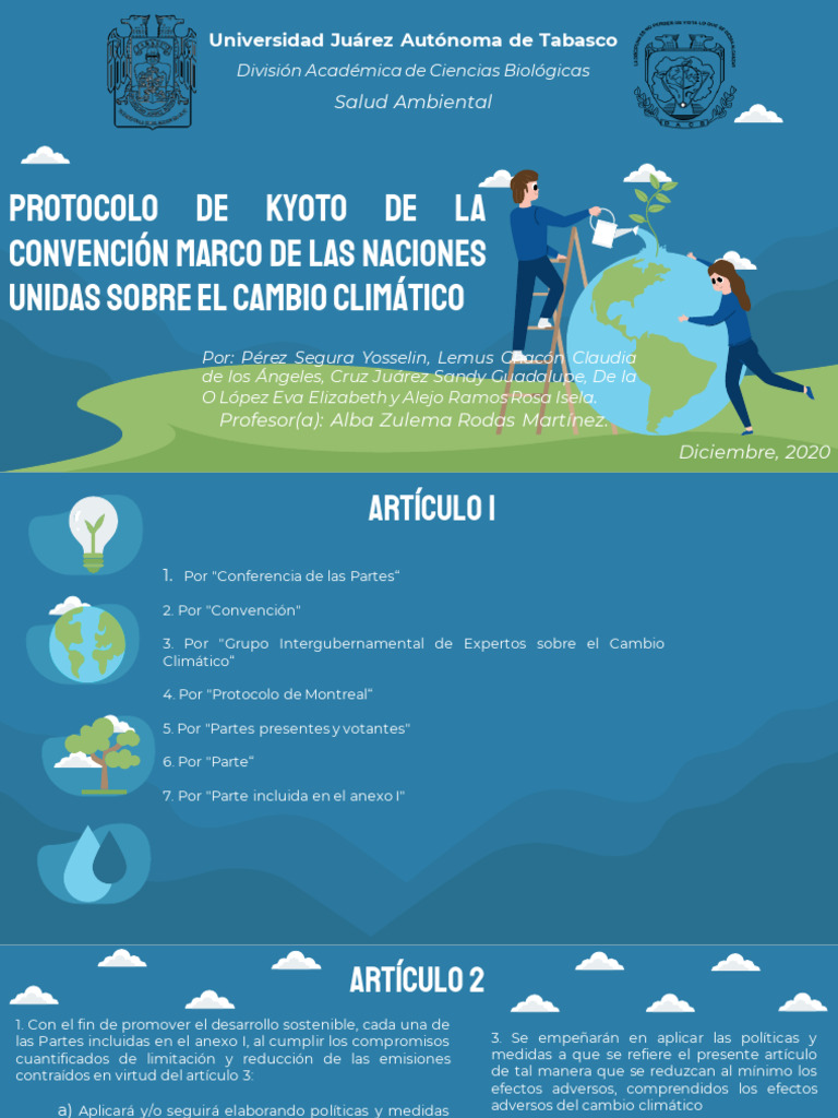 PROTOCOLO DE KYOTO DE LA Convención MARCO DE LAS NACIONES UNIDAS SOBRE ...