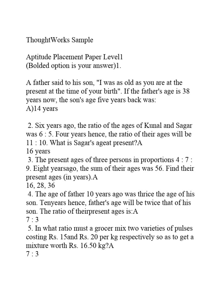 ThoughtWorks Sample | PDF