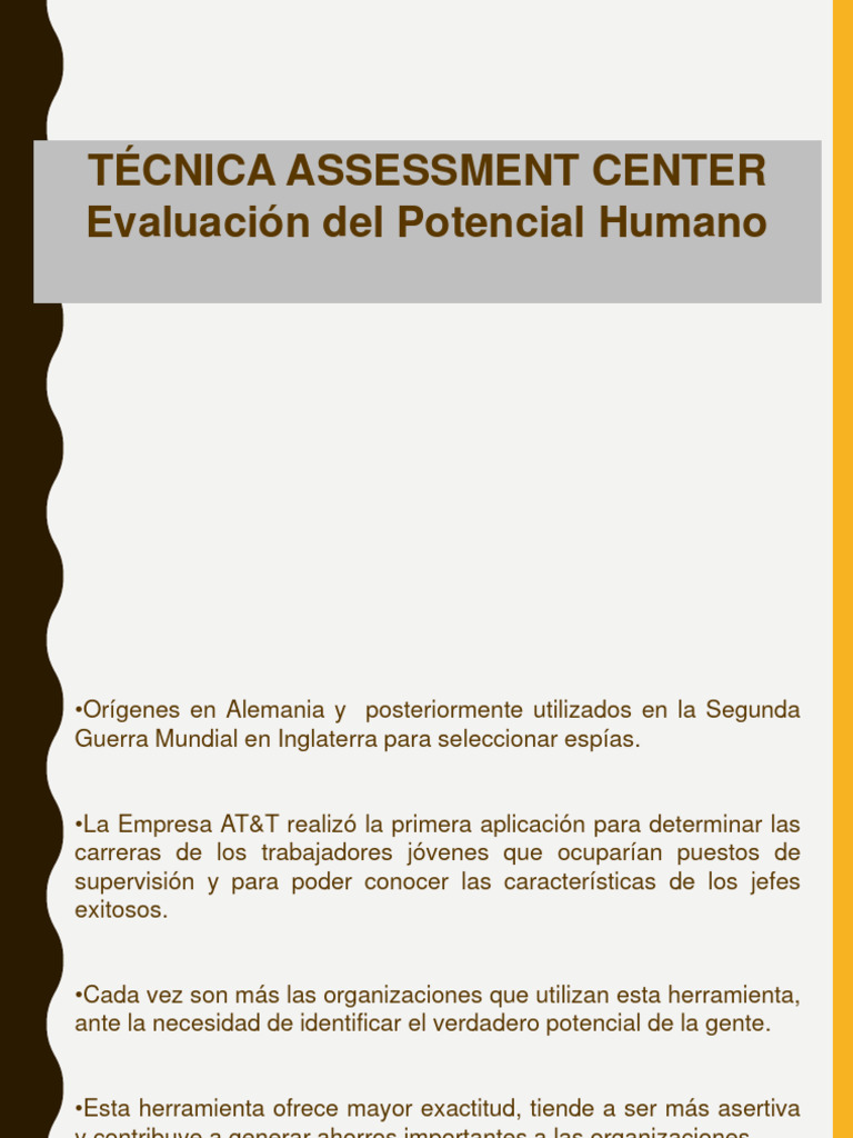 Presentación Assessment Center | PDF
