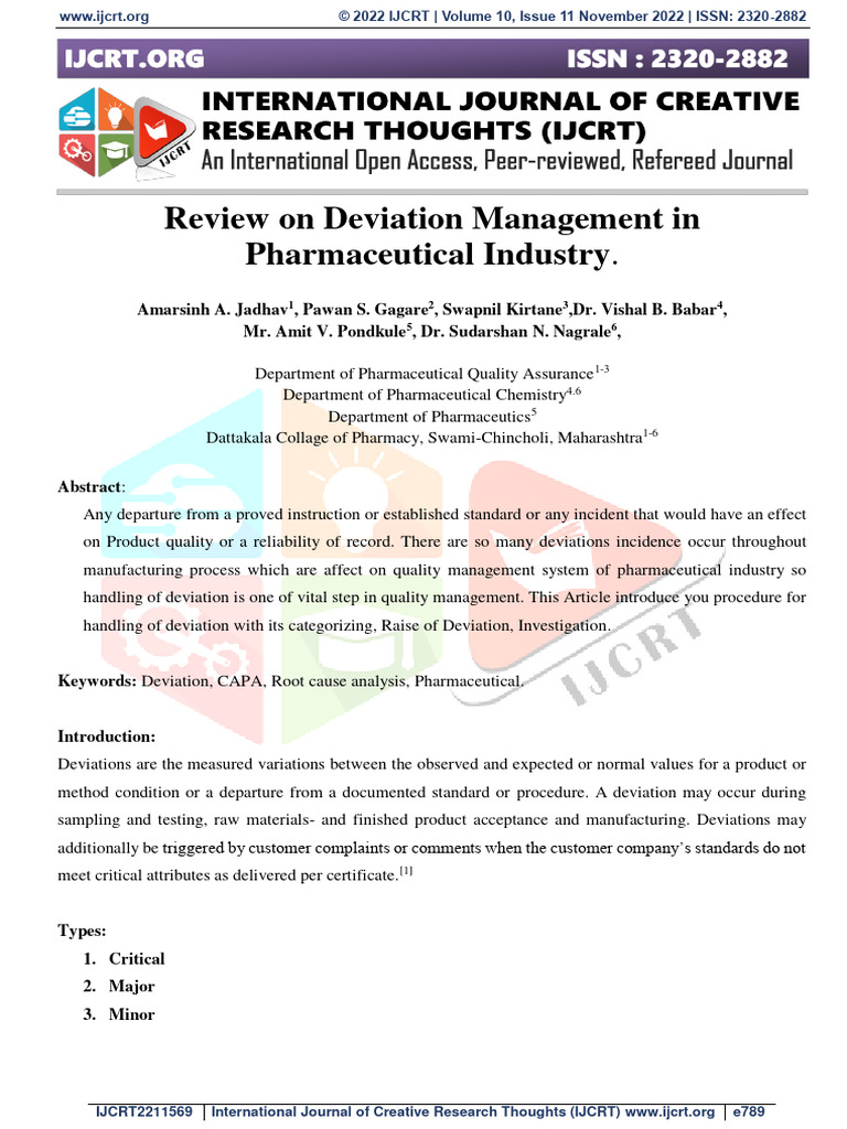 Deviation Pdf Brainstorming Analysis