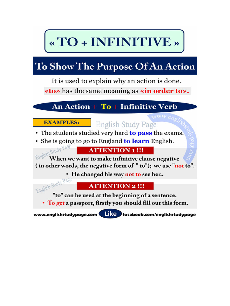 To infinitive | PDF