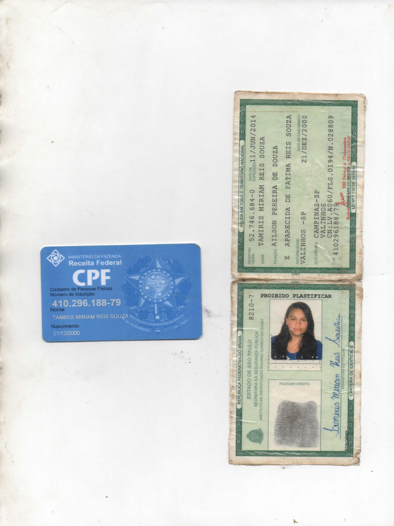 RG CPF Tamiris Miriam004 | PDF