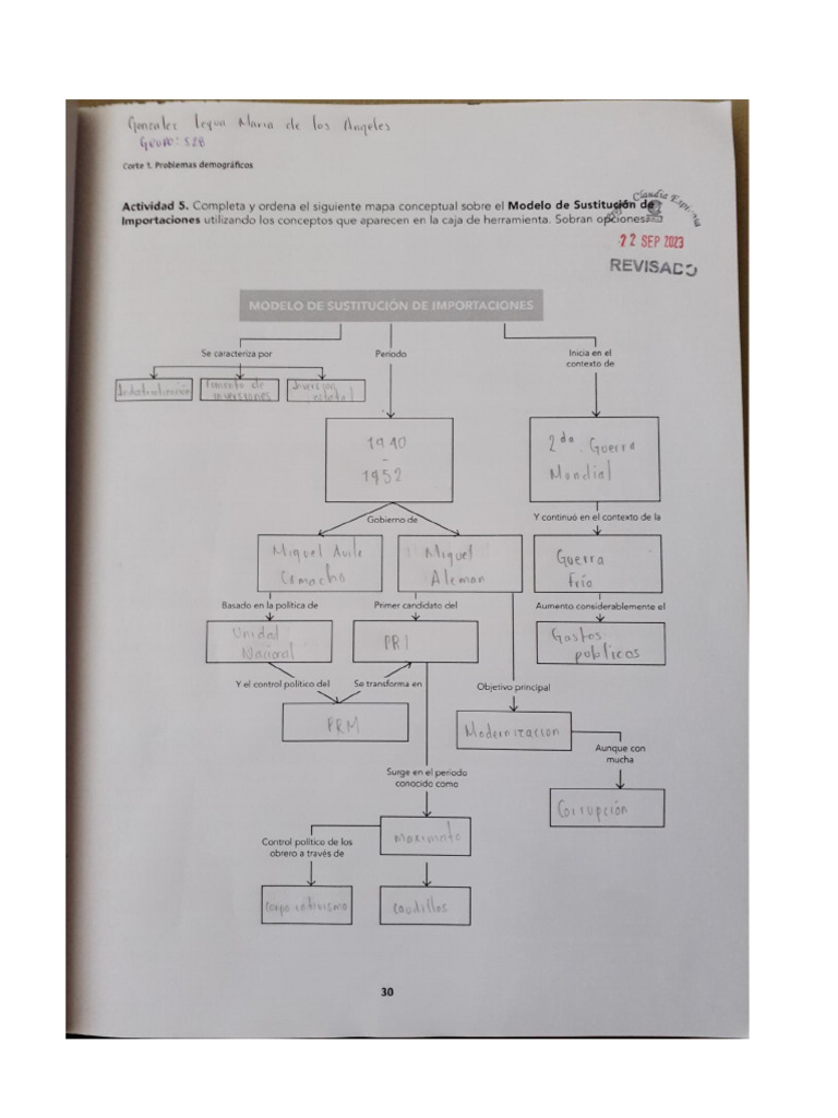 Mapa Conceptual Modelo de Sustitución de Importaciones | PDF