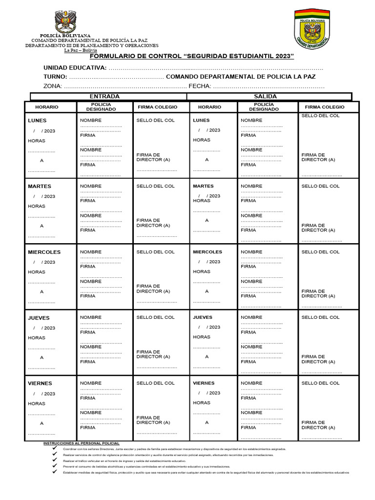 Formulario Plan Carpeta KL - 3 2023 Final | PDF