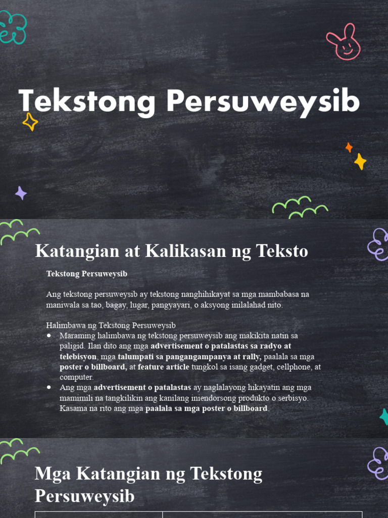 Tekstong Persuweysib | PDF