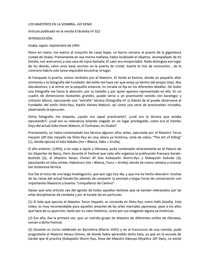 Gokenki Su Vida | PDF | Kárate | Artes marciales japonesas