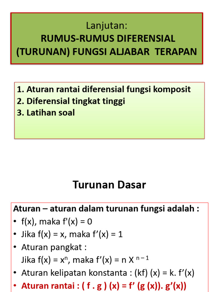 Aturan Rantai (Rugayah) | PDF
