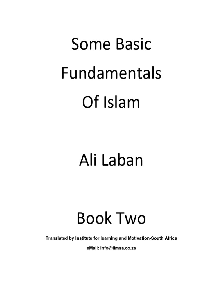 Some Fundamentals of Islam Part 2 | PDF | God In Islam | Quran