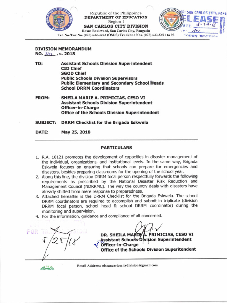 SDO-Memo-No-202-series-of-2018 | PDF