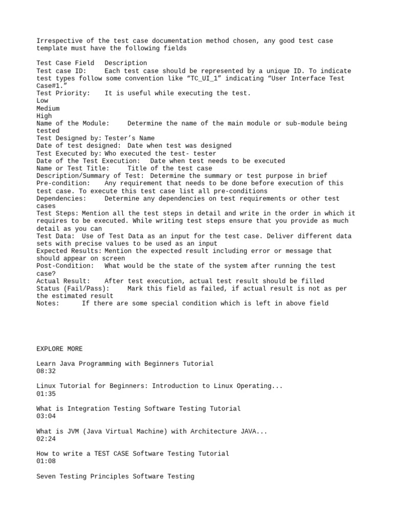 Test Cases PDF