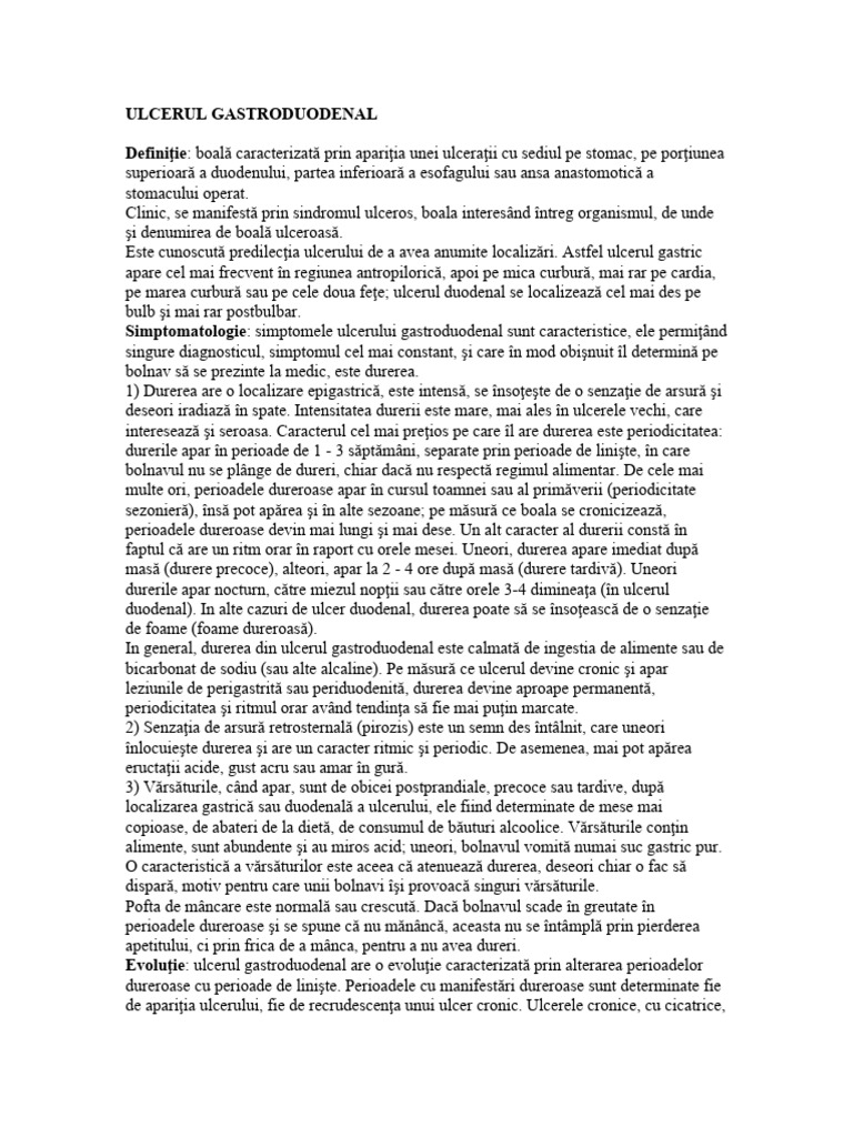 Ulcerul Gastroduodenal 2 | PDF