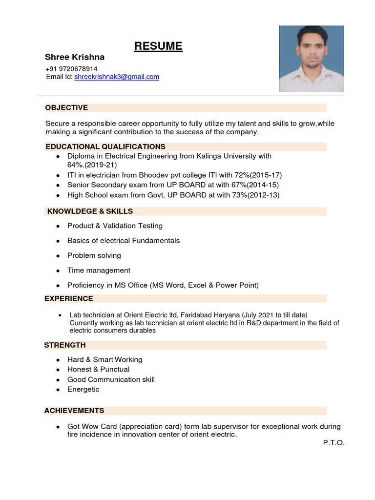 Kanhaiya Resume | PDF