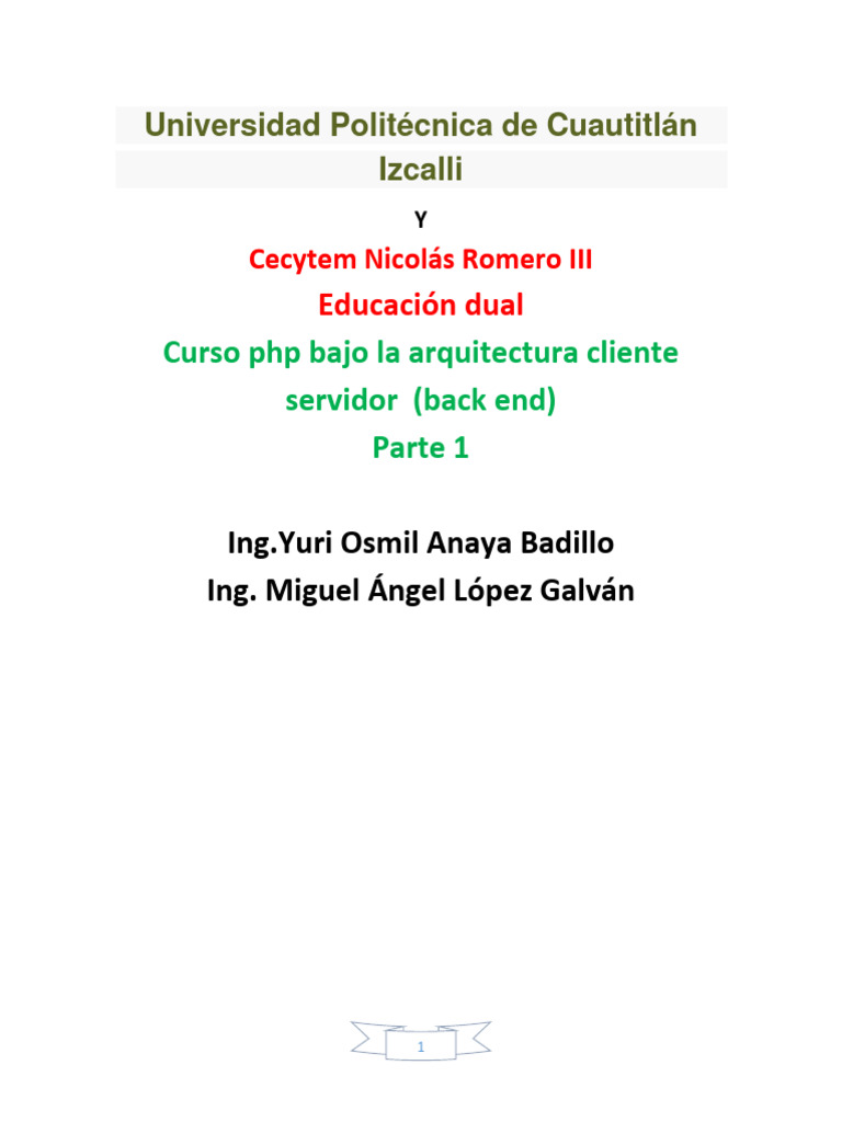 Programacion PHP | PDF | Php | Redes