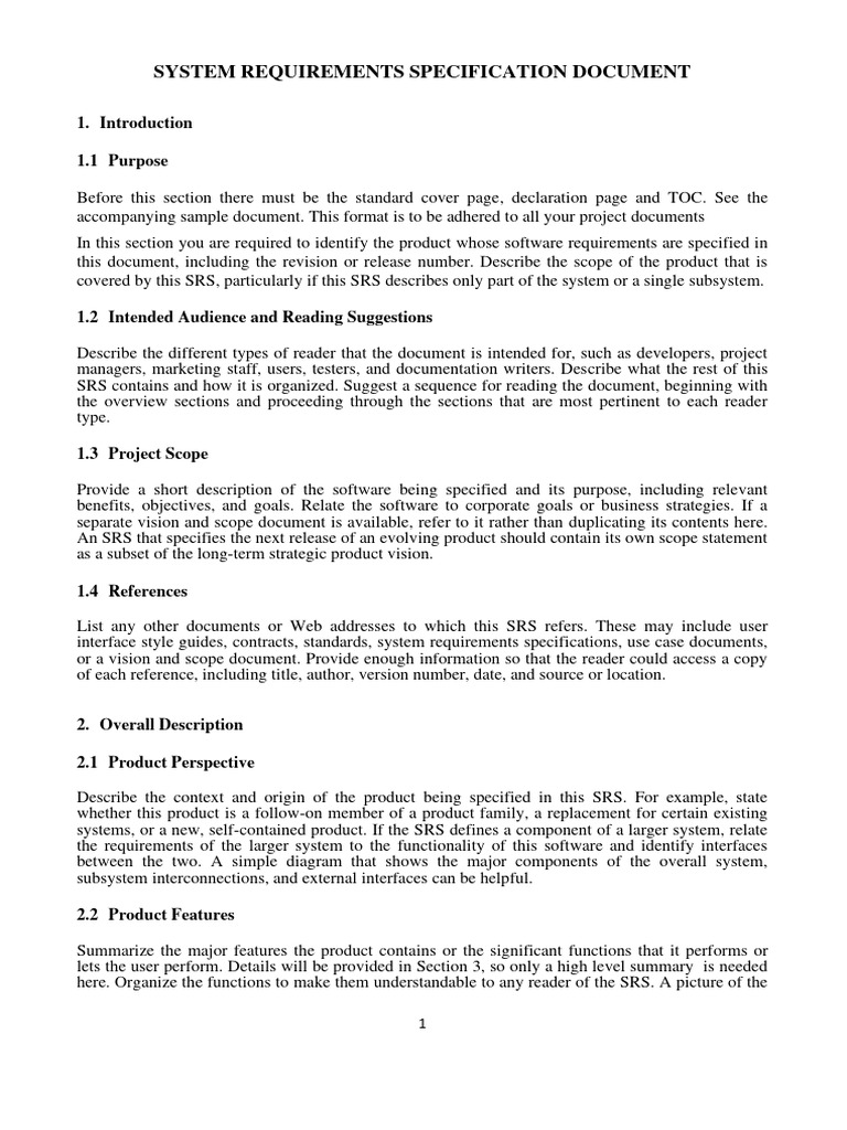 SRS Requirements | PDF