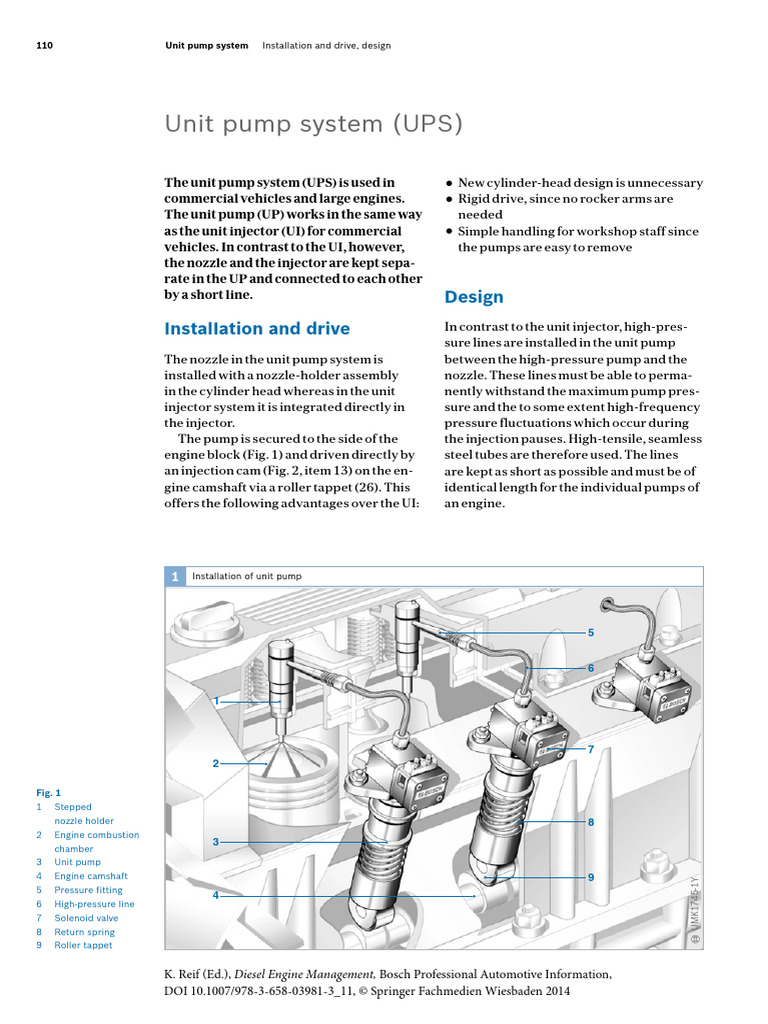 Unit Pump System (UPS) | PDF | Vehicle Technology | Engines