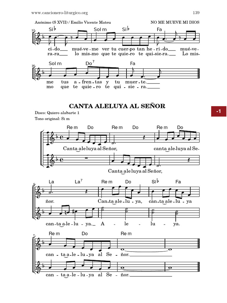 Canta Aleluya Al Señor-2 - 231014 - 103526 | PDF