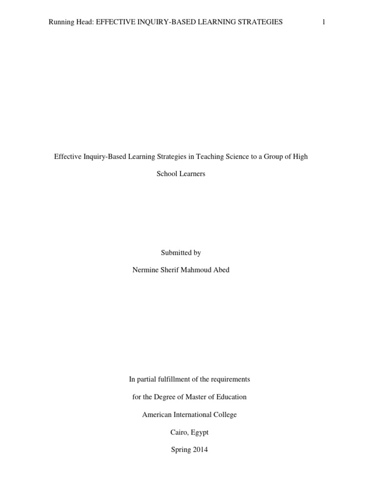 Effective Inquiry Based Learning Strateg | PDF | Inquiry Based Learning ... Effective Inquiry Based Learning Strateg | PDF | Inquiry Based Learning ...