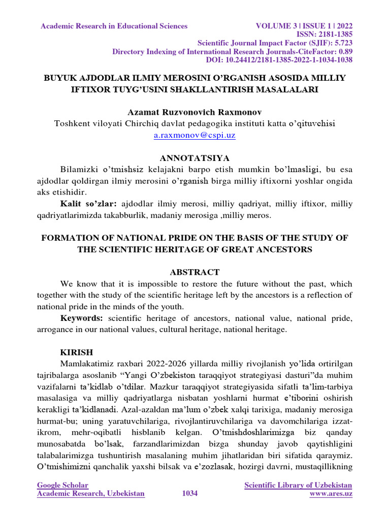 buyuk-ajdodlar-ilmiy-merosini-o-rganish-asosida-milliy-iftixor-tuyg ...