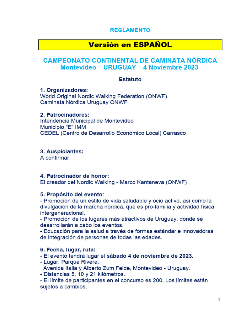 Reglamento 2 en ESPAÑOL URUGUAY | PDF | Uruguay | Fumar tabaco