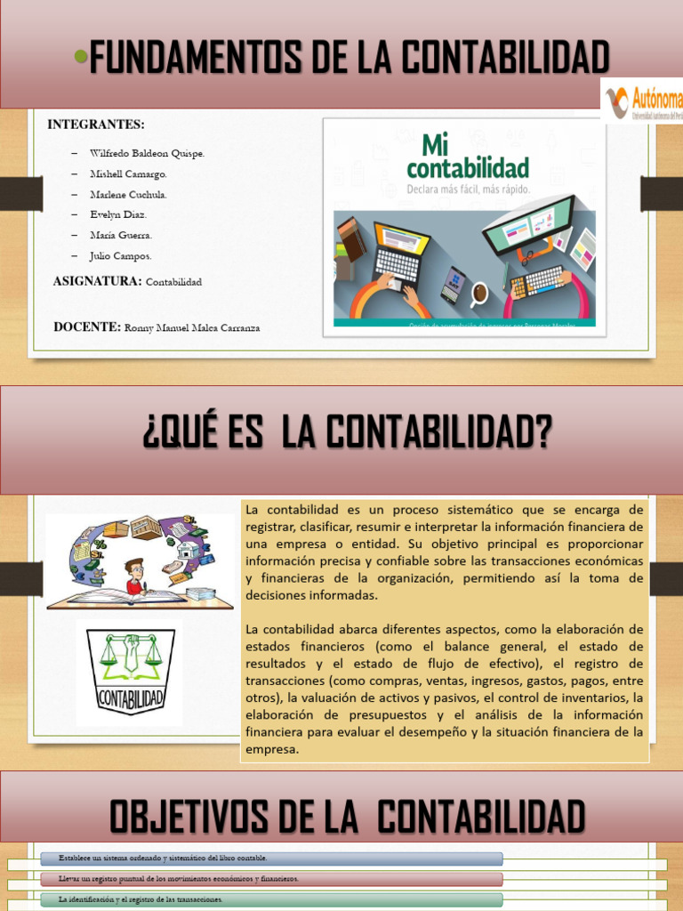 FUNDAMENTOS DE LA CONTABILIDAD | PDF | Contabilidad | Dinero