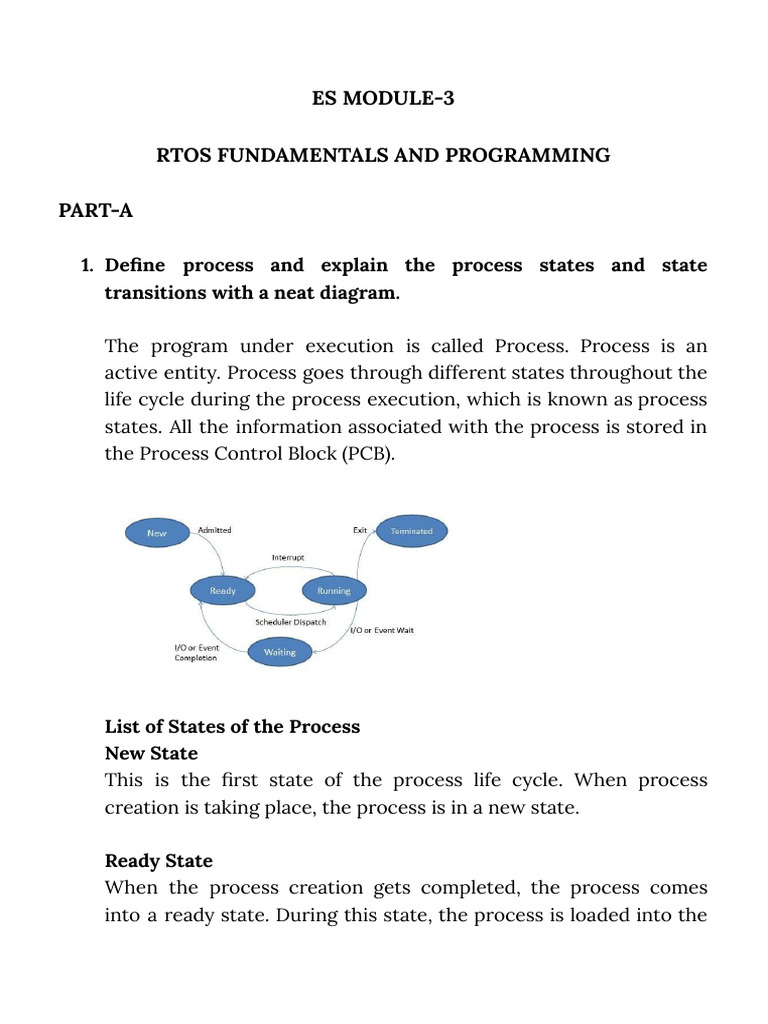 ES Module-3 | PDF | Process (Computing) | Device Driver