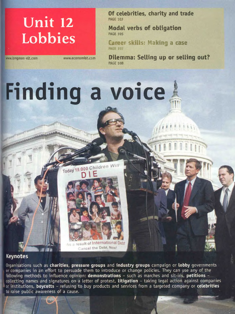 Unit 12 Lobbies: Finding A Voice | PDF Unit 12 Lobbies: Finding A Voice | PDF